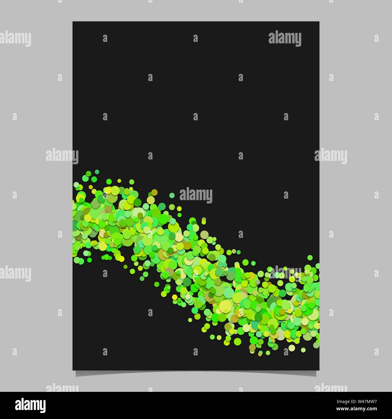 Abstract blank wavy confetti poster background template from sprinkled ...