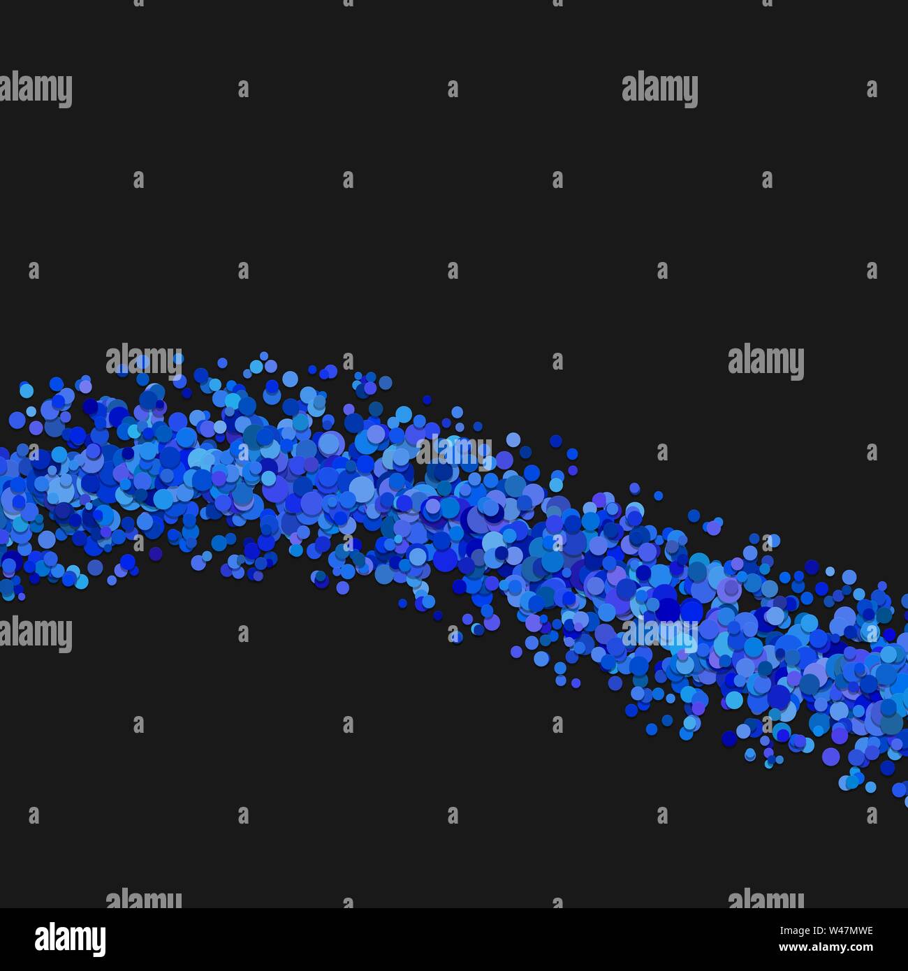 Abstract blank wavy sprinkled confetti dot background - vector ...