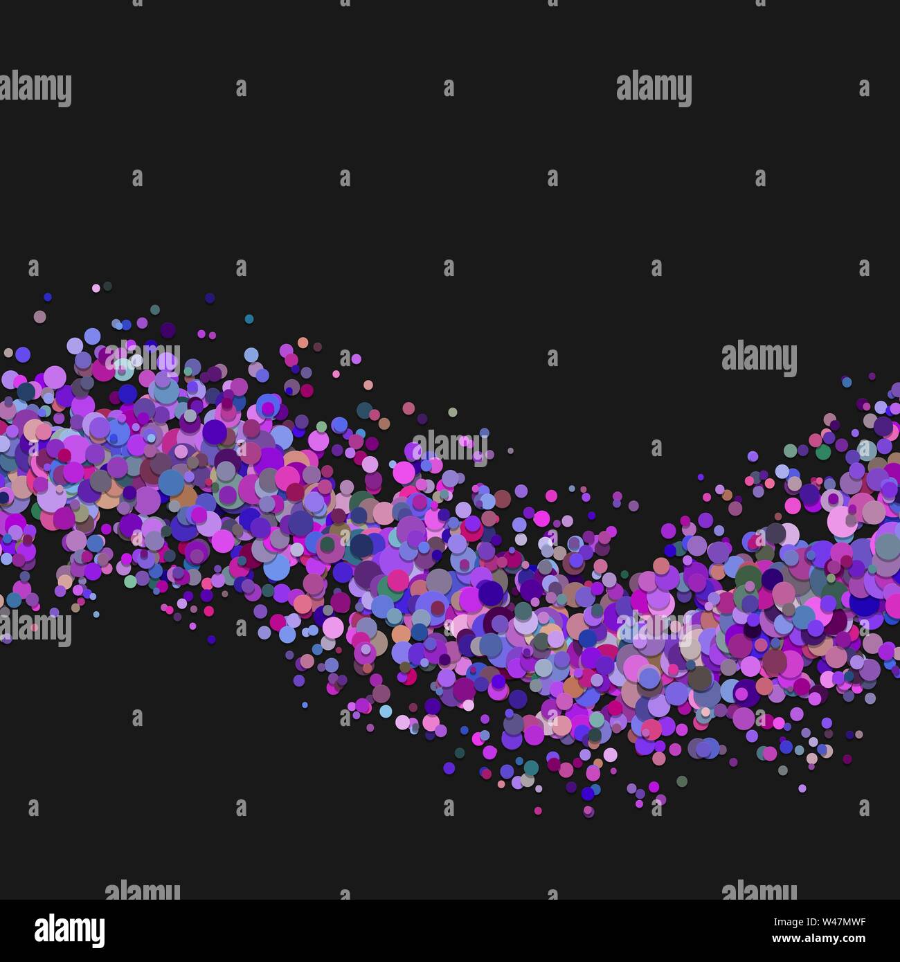 Abstract blank wavy scattered confetti dot background - vector graphic ...
