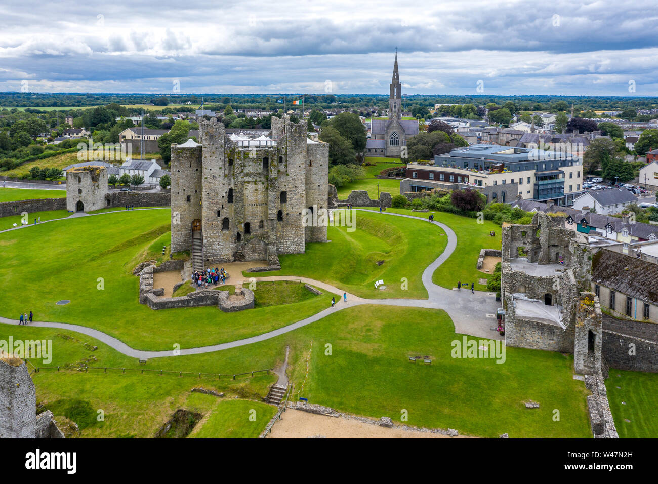 Trim Castle is a Norman castle on the south bank of the River Boyne in ...