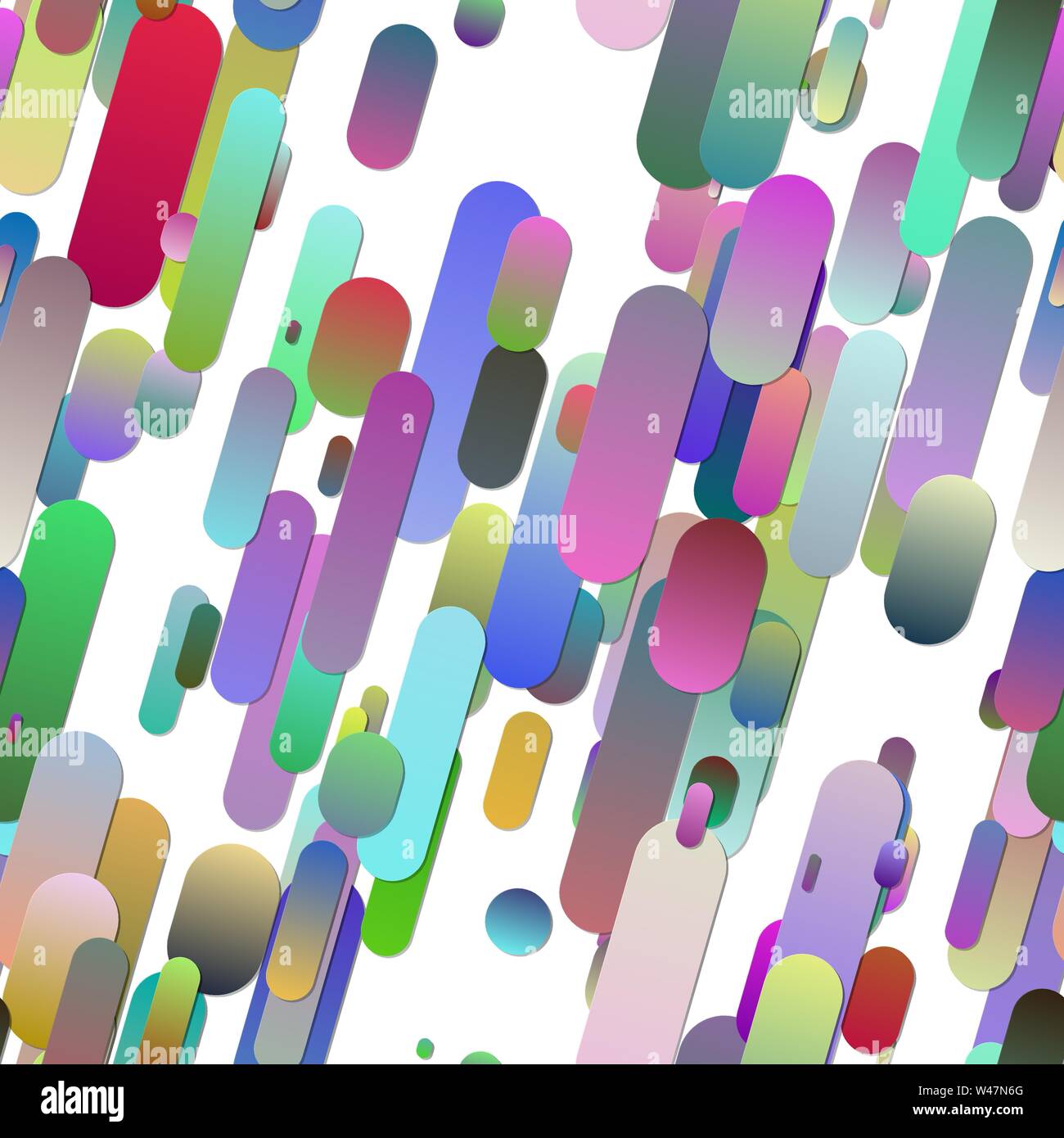 Colorful abstract repeating trendy gradient rounded stripe pattern background - vector graphic ...