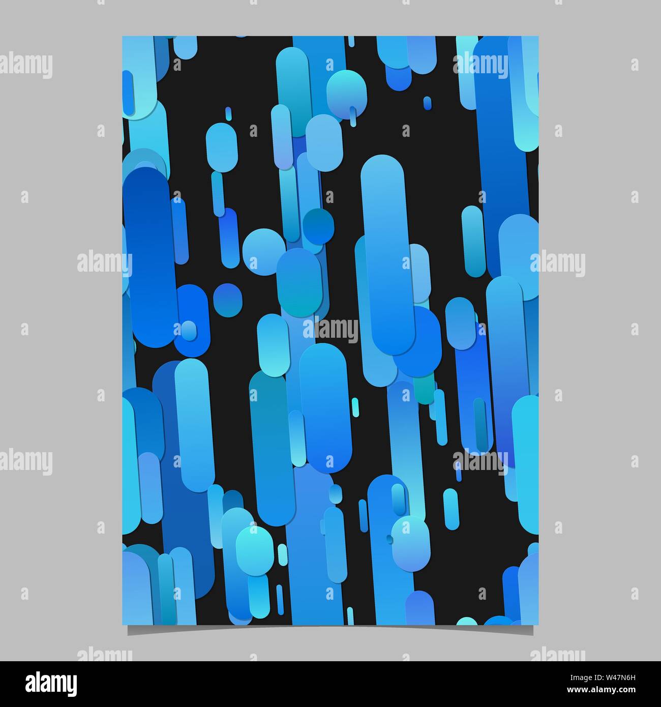 Trendy abstract gradient rounded stripe pattern card background template design Stock Vector ...