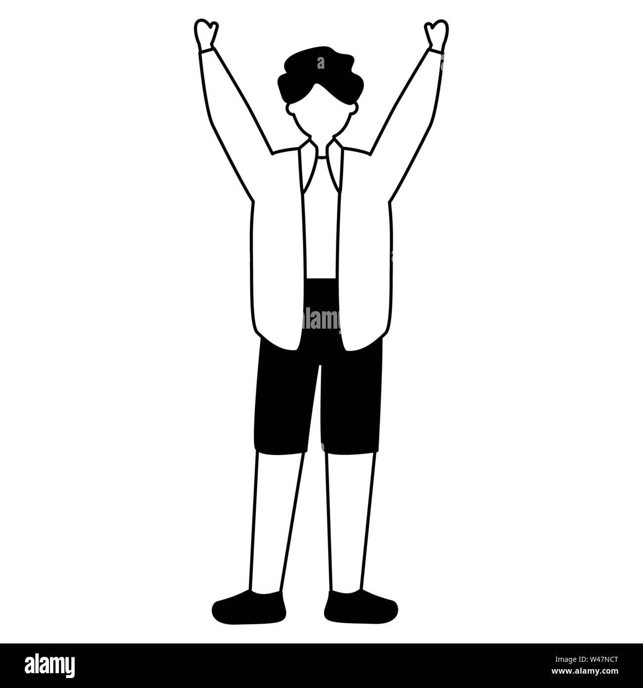 young man character avatar white background Stock Vector Image & Art ...