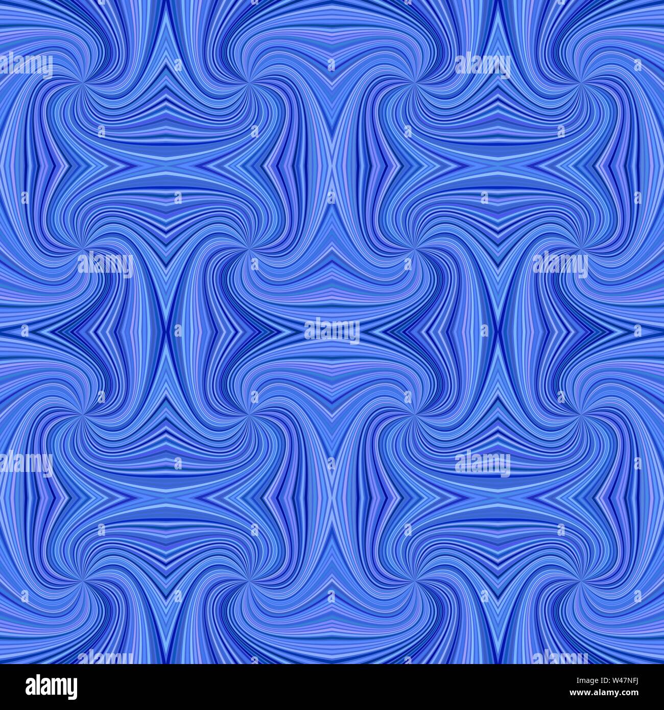 Blue seamless psychedelic abstract spiral ray stripe pattern background ...