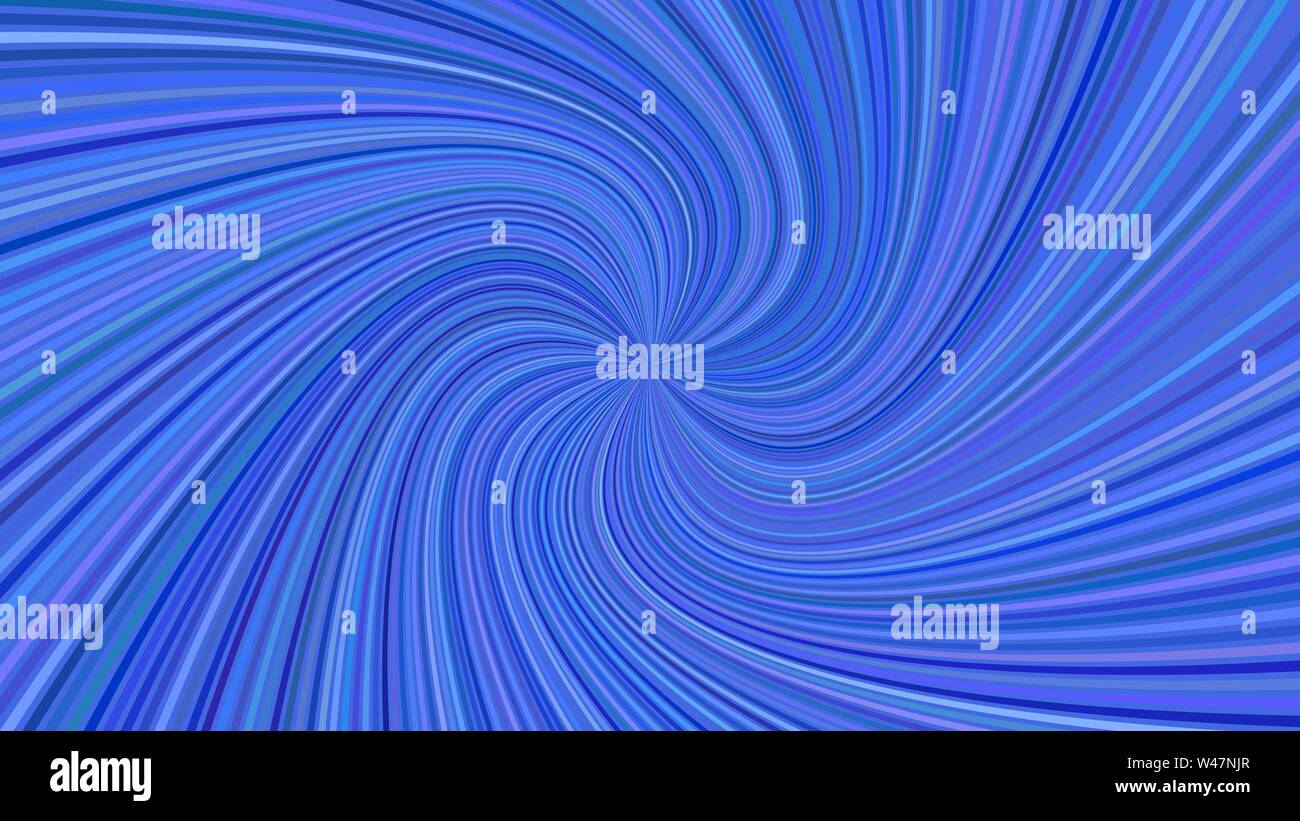 Blue hypnotic abstract spiral burst stripe background - vector graphic ...