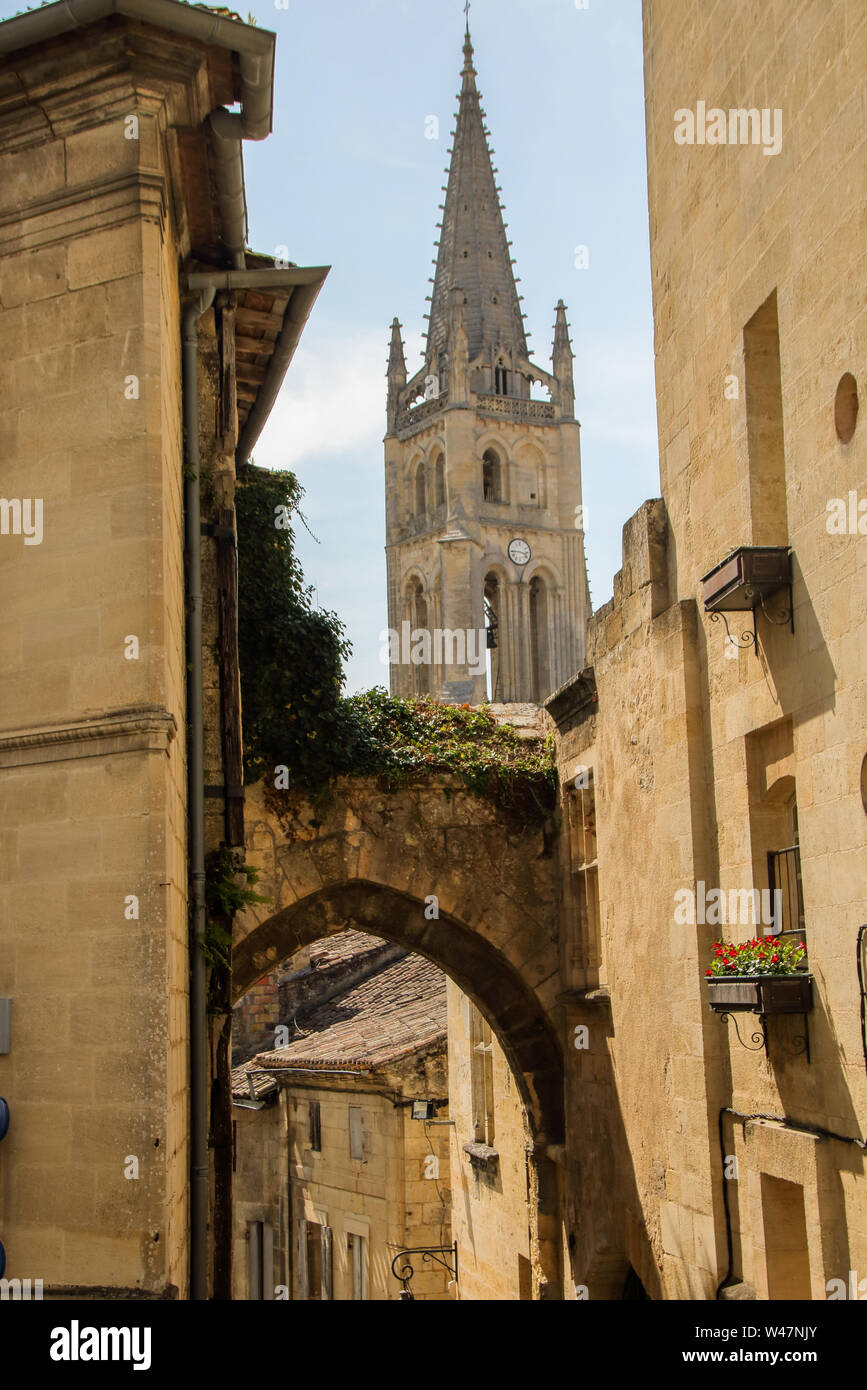the old village of saint emilion, one of the unesco world heritage ...