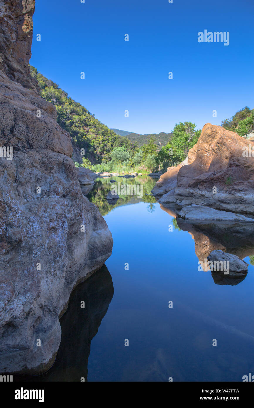 Red Rocks swimming hole, Santa Ynez River, Los padres national forest ...