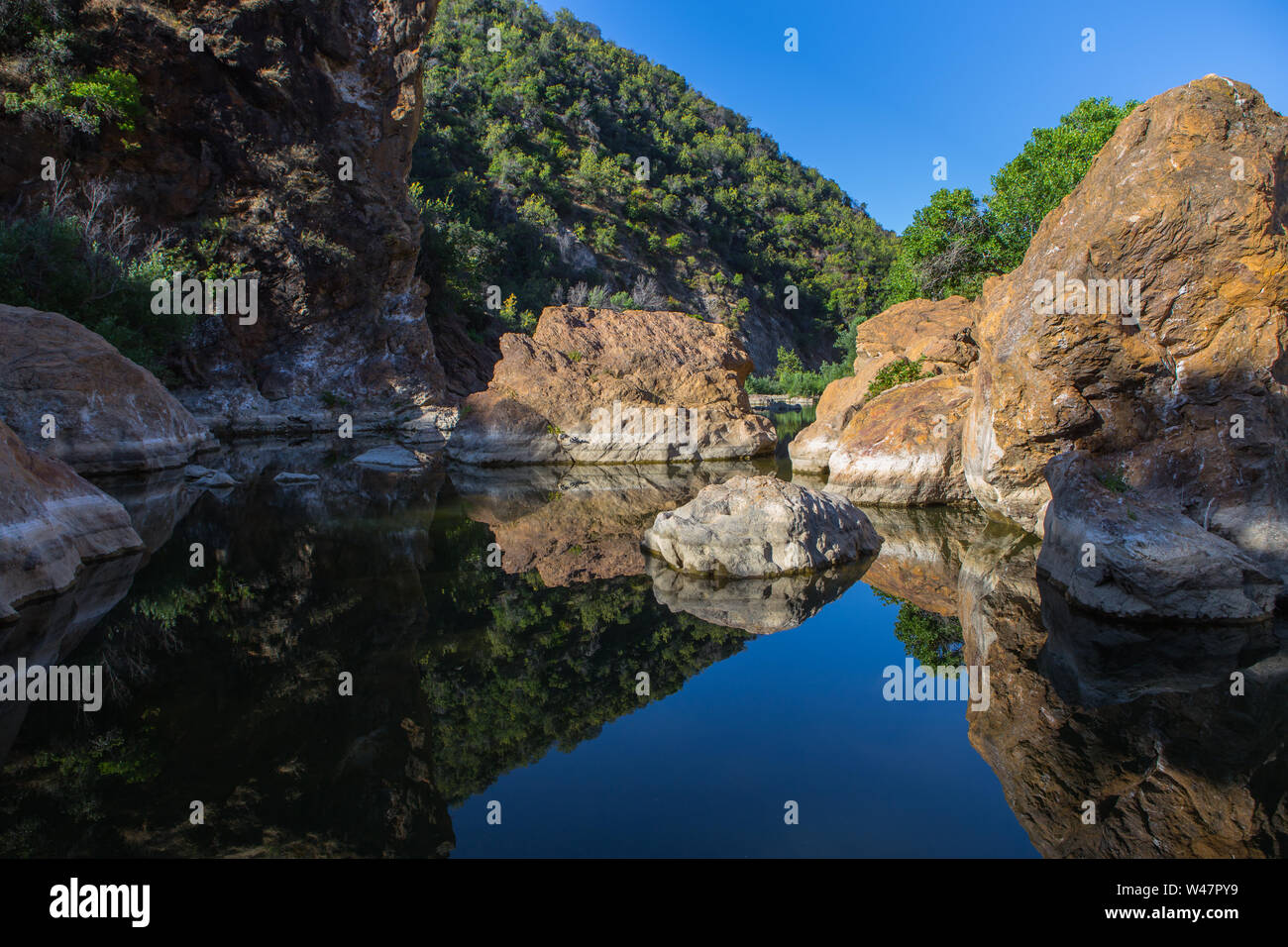 Red Rocks swimming hole, Santa Ynez River, Los padres national forest ...