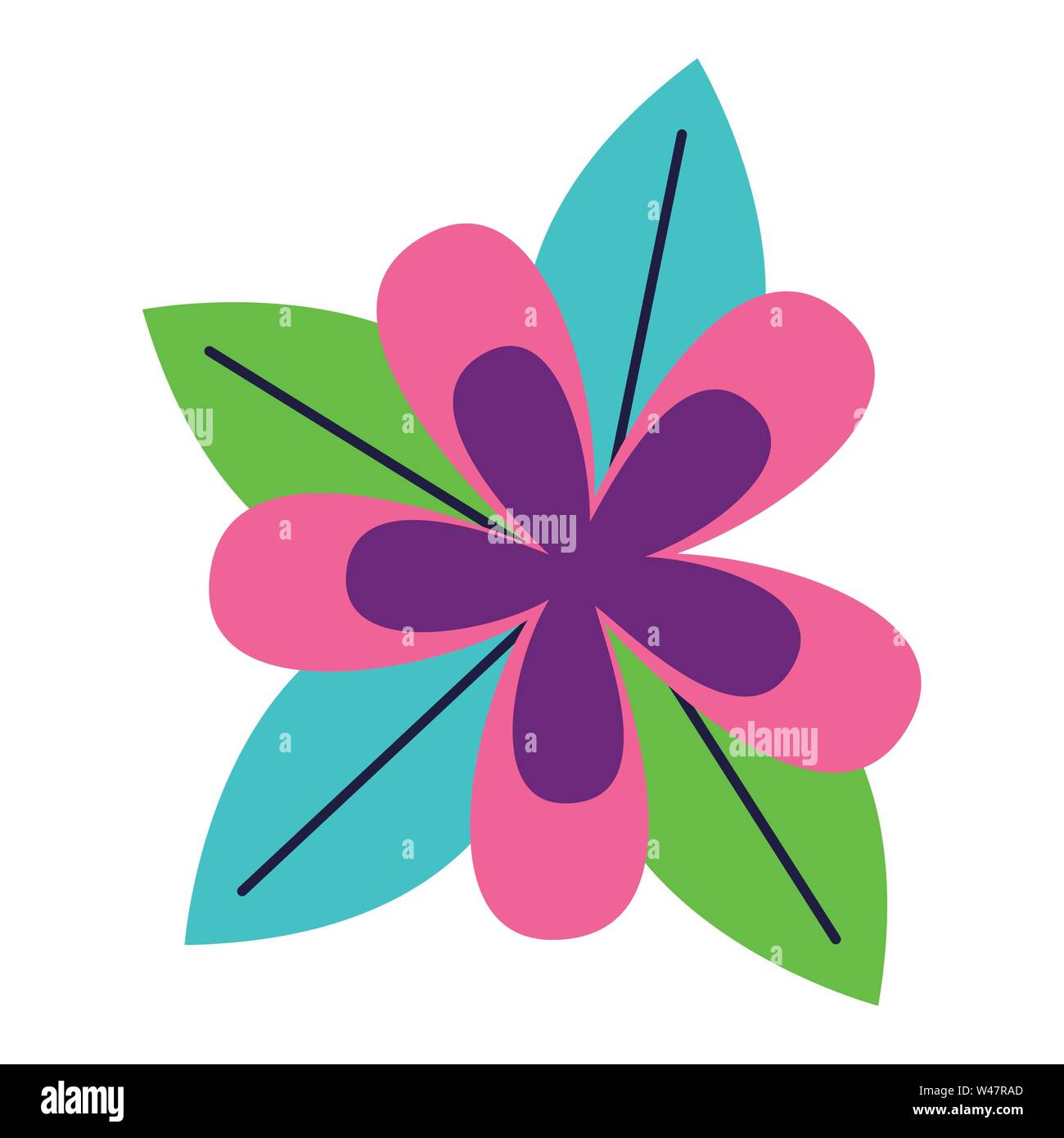 flower petals and leaves white background Stock Vector Image & Art - Alamy