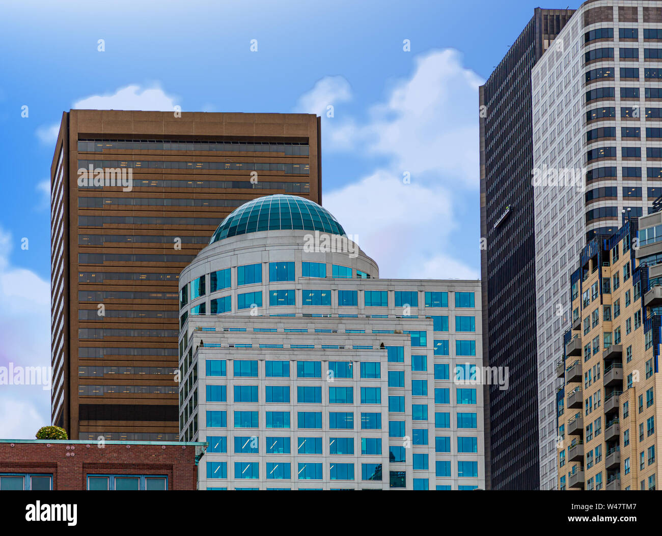 Blue Glass Domed Roof on an office building in Seattle Stock Photo - Alamy