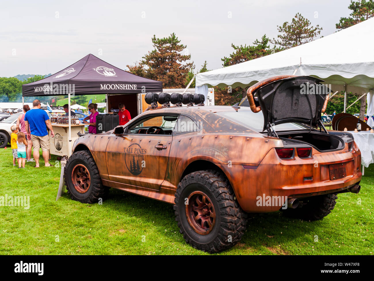 A modified Chevy Camaro owned by Tall Pines at the Pittsburgh Gran Prix ...