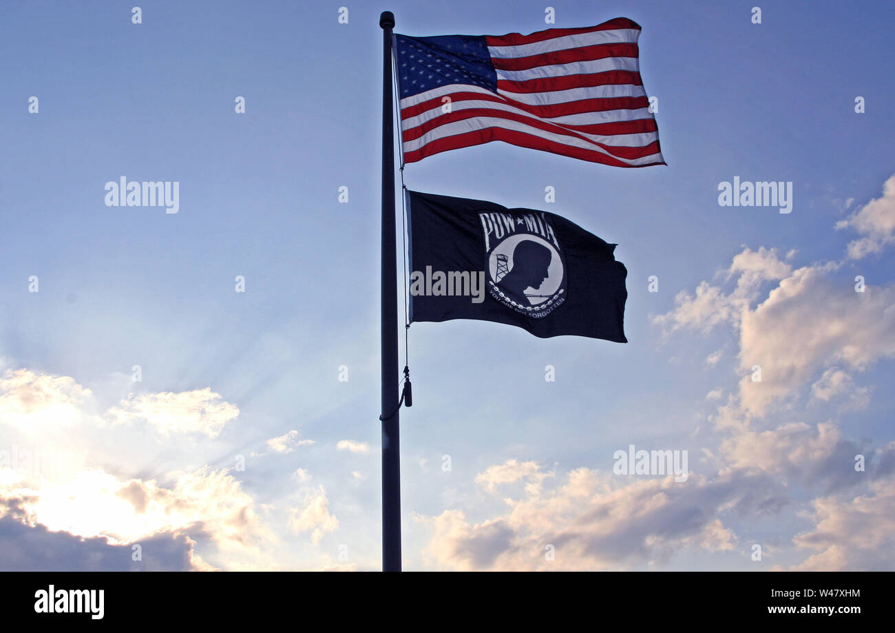 Pow flag hi-res stock photography and images - Alamy