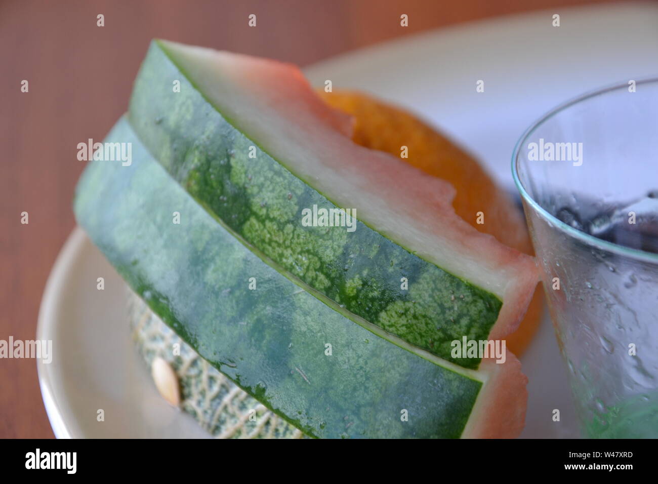 Eaten watermelon rind hi-res stock photography and images - Alamy