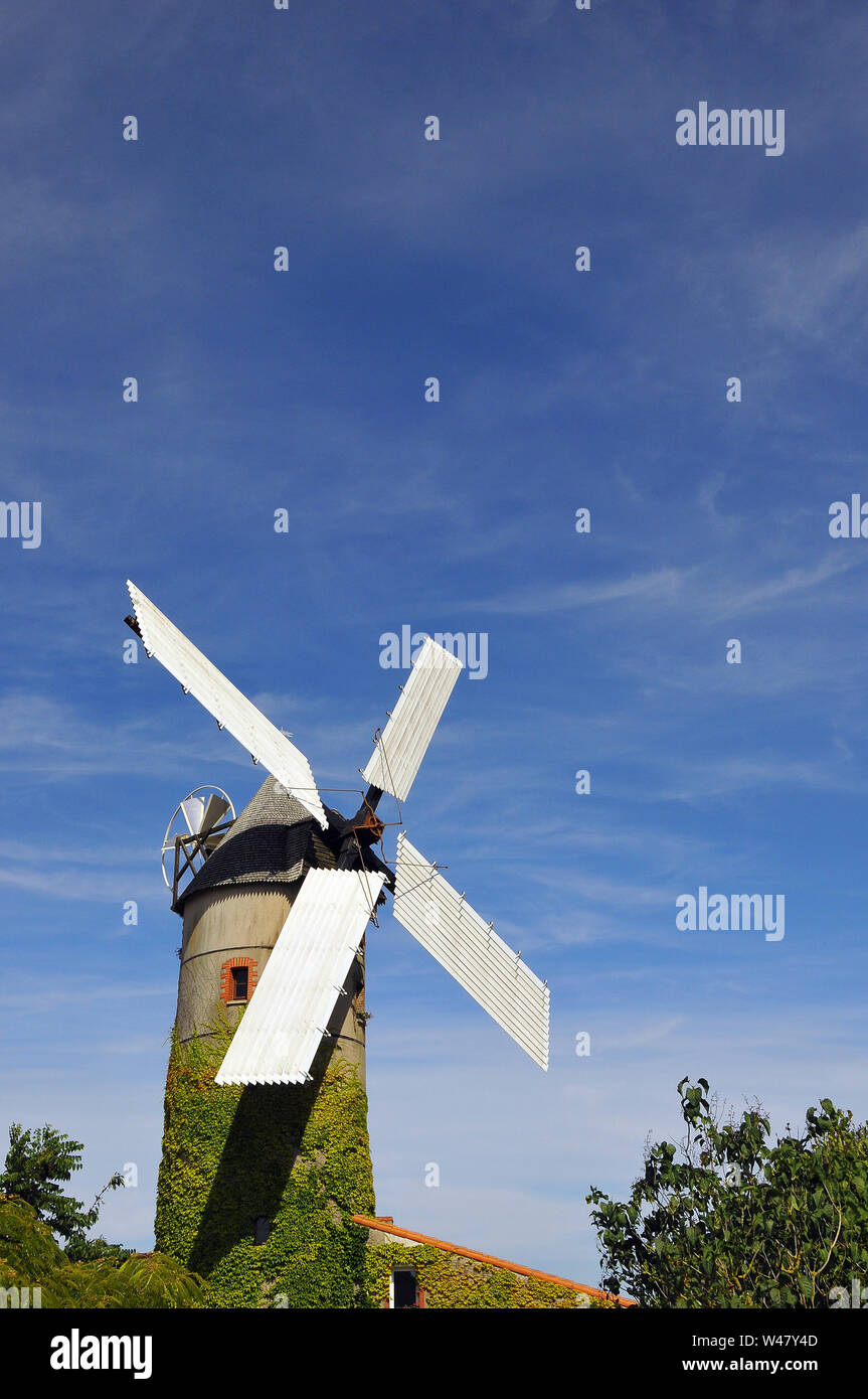 Windmill, Guérande, France, Europr Stock Photo - Alamy
