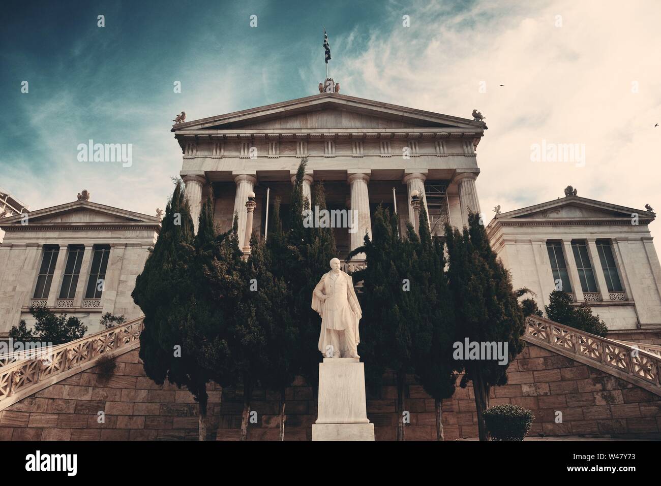 National Library building in Athens, Greece Stock Photo - Alamy