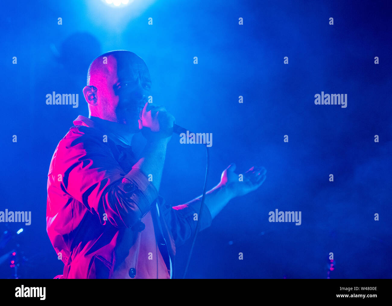 Jonathan Higgs, lead singer and guitarist of Everything Everything ...