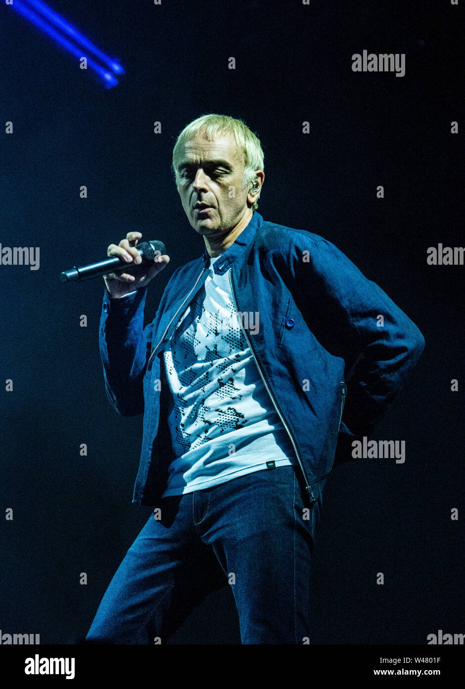 Karl Hyde of Underworld performing live at Latitude Festival, Henham ...