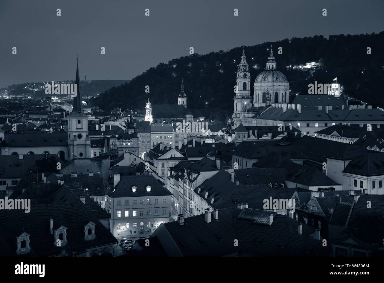 Night scene in Prague Czech Republic Stock Photo - Alamy