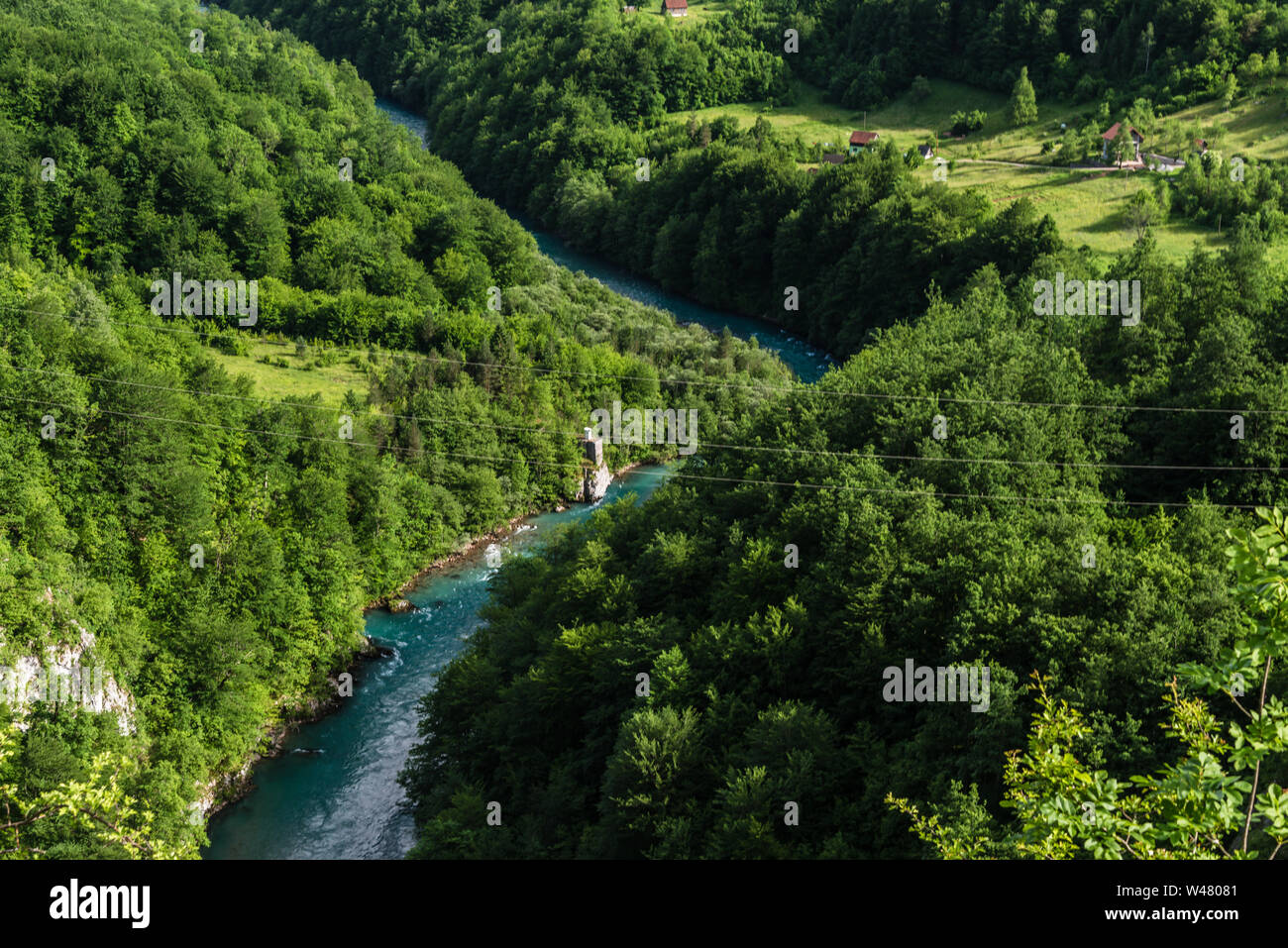 Montenegro, Sinjajevina, Tara Valley at morning time Stock Photo - Alamy