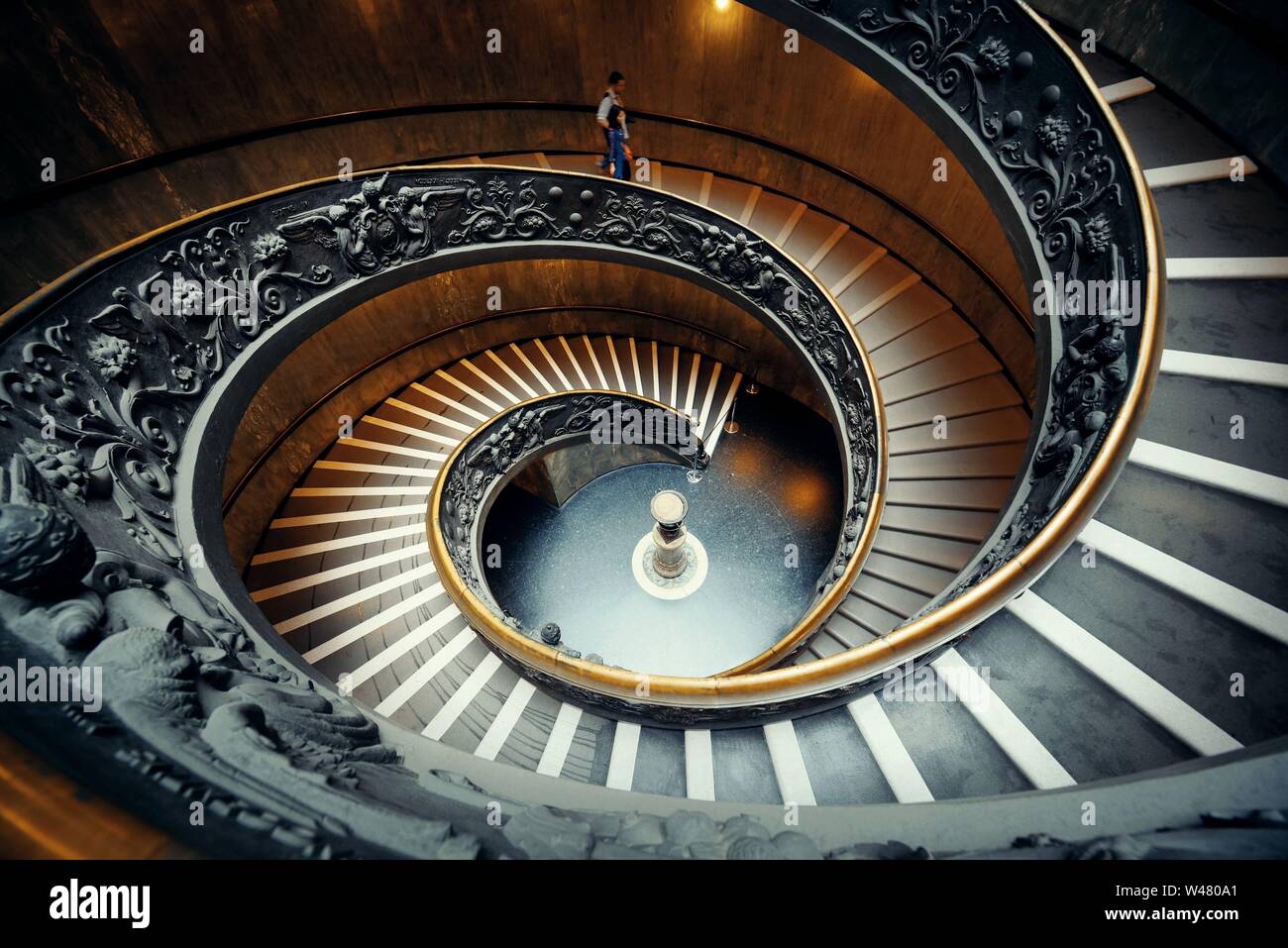 Spiral staircase in Vatican Museum Stock Photo - Alamy