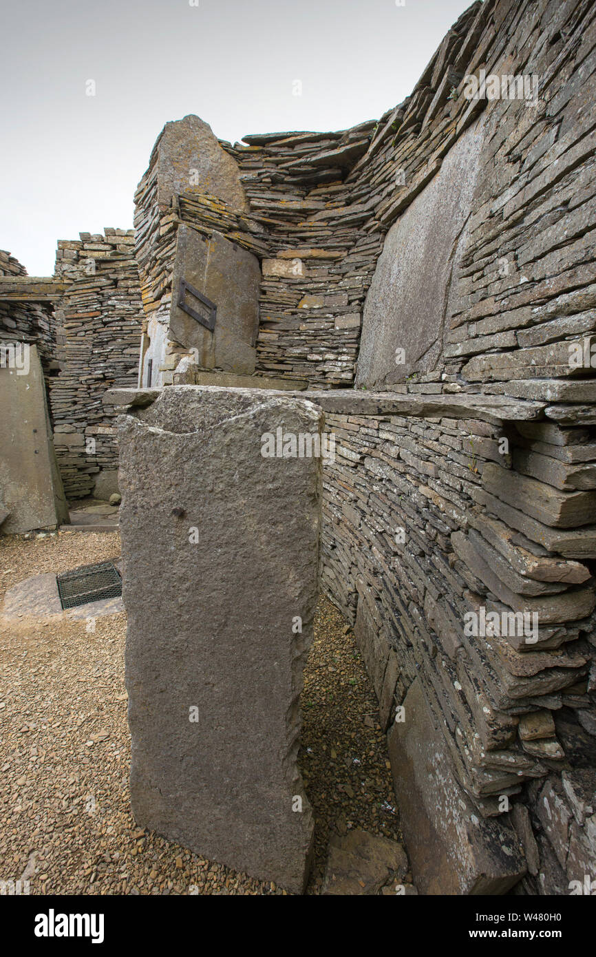 Midhowe Broch on the Westness heritage trail on Rousay, Orkney ...