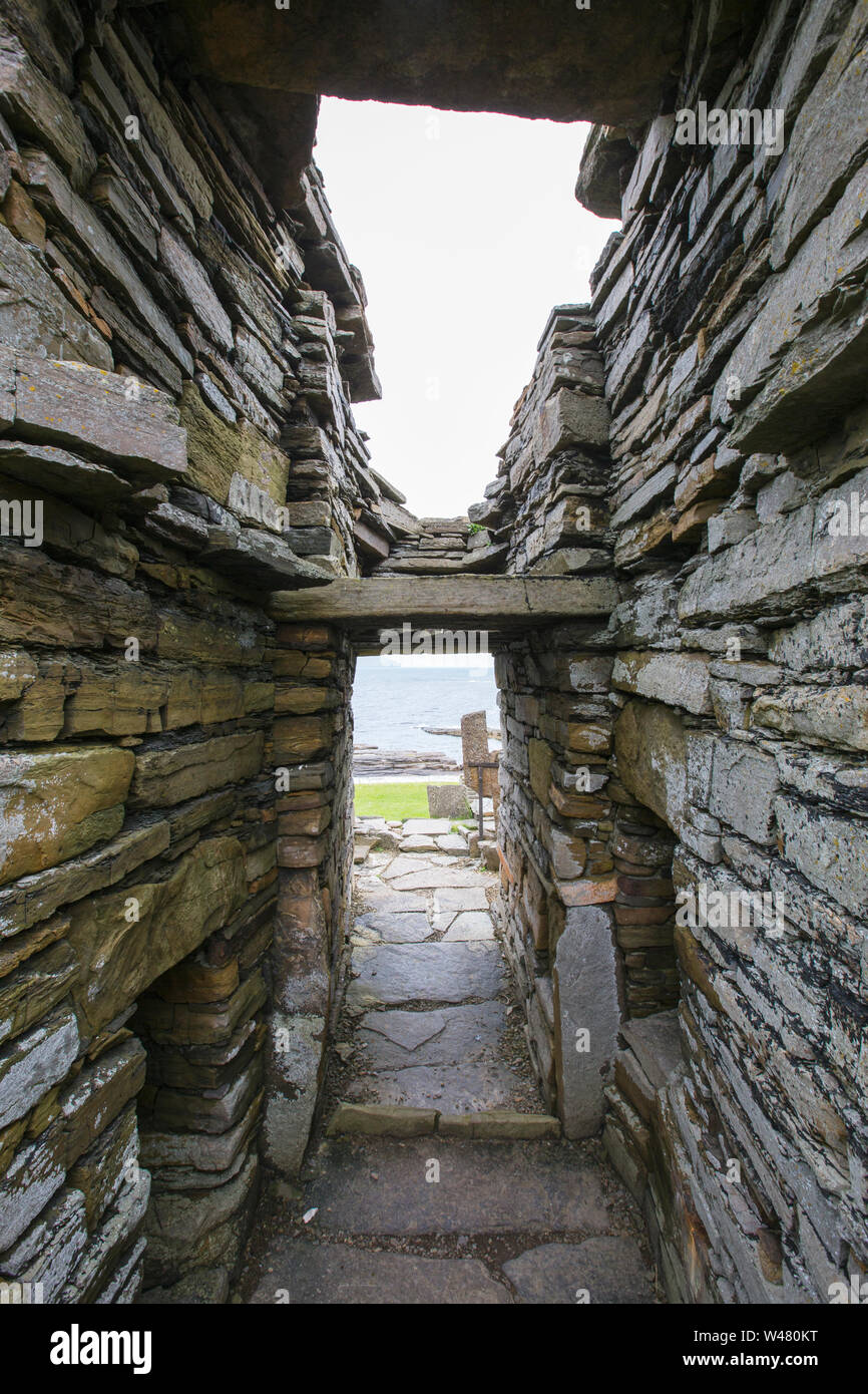 Midhowe broch rousay hi-res stock photography and images - Alamy