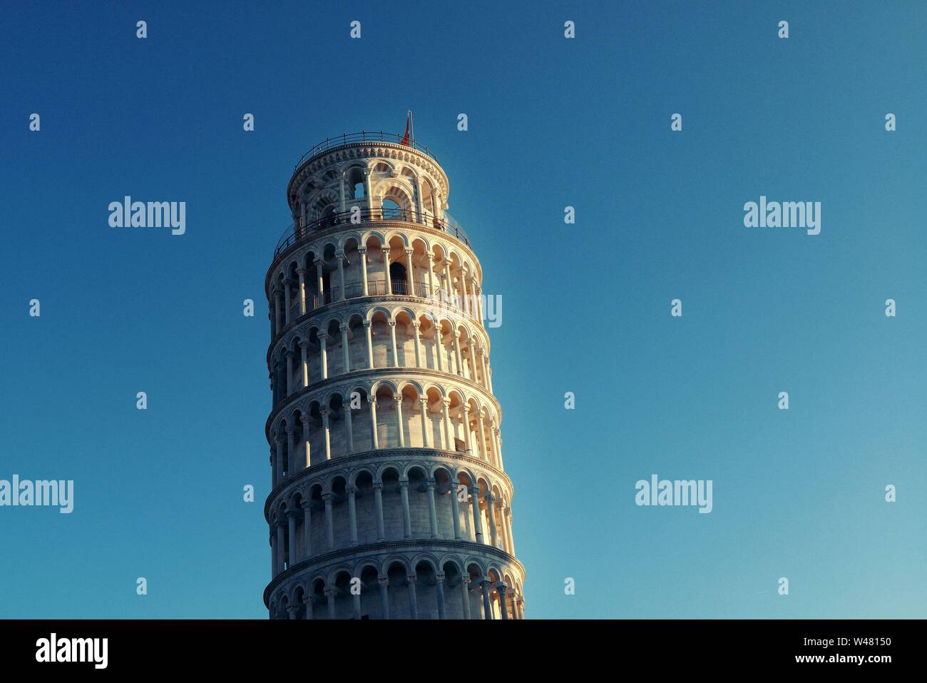 Leaning tower in Pisa, Italy as the worldwide known landmark Stock ...