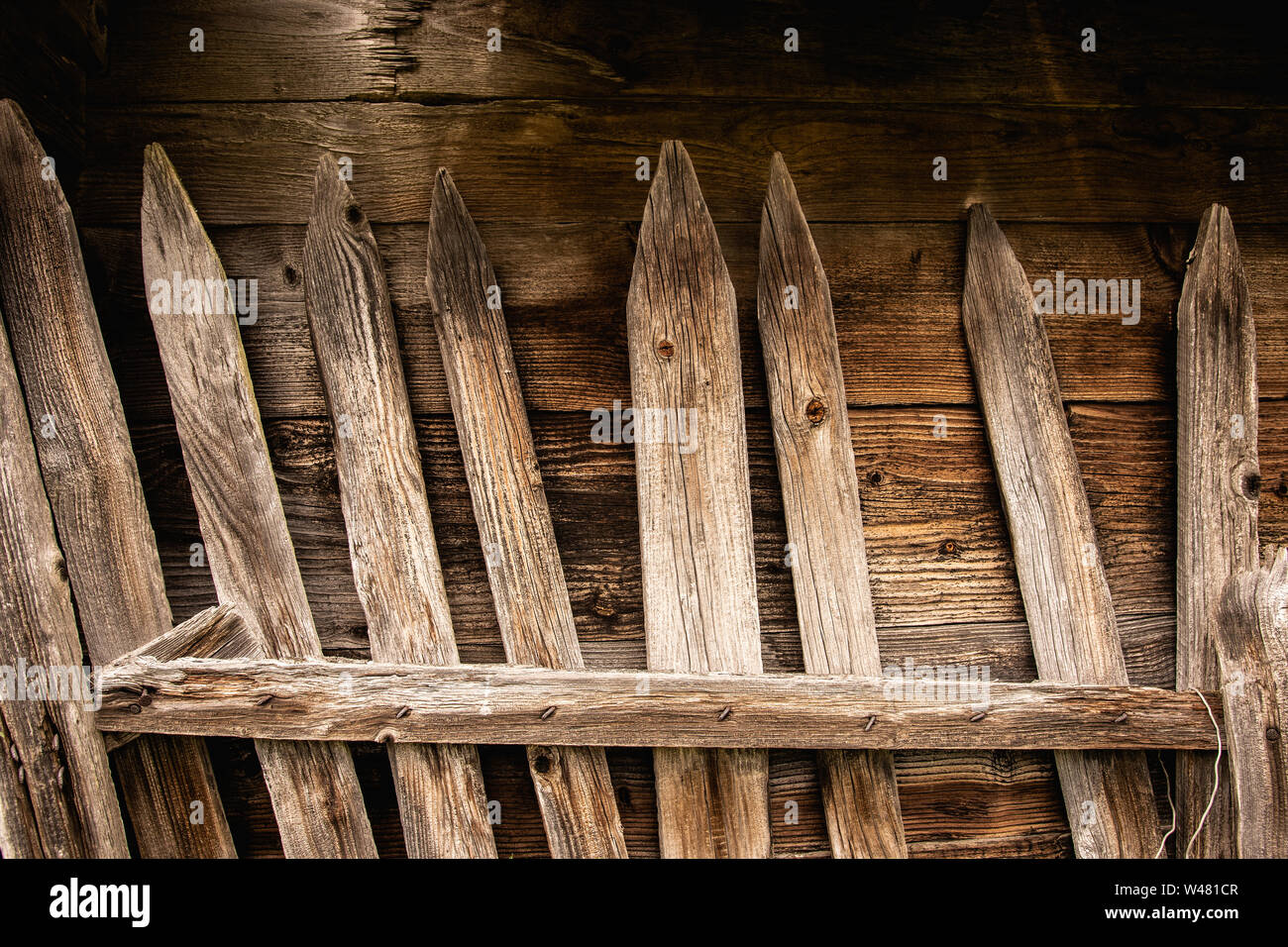 Old Wooden Fence Background