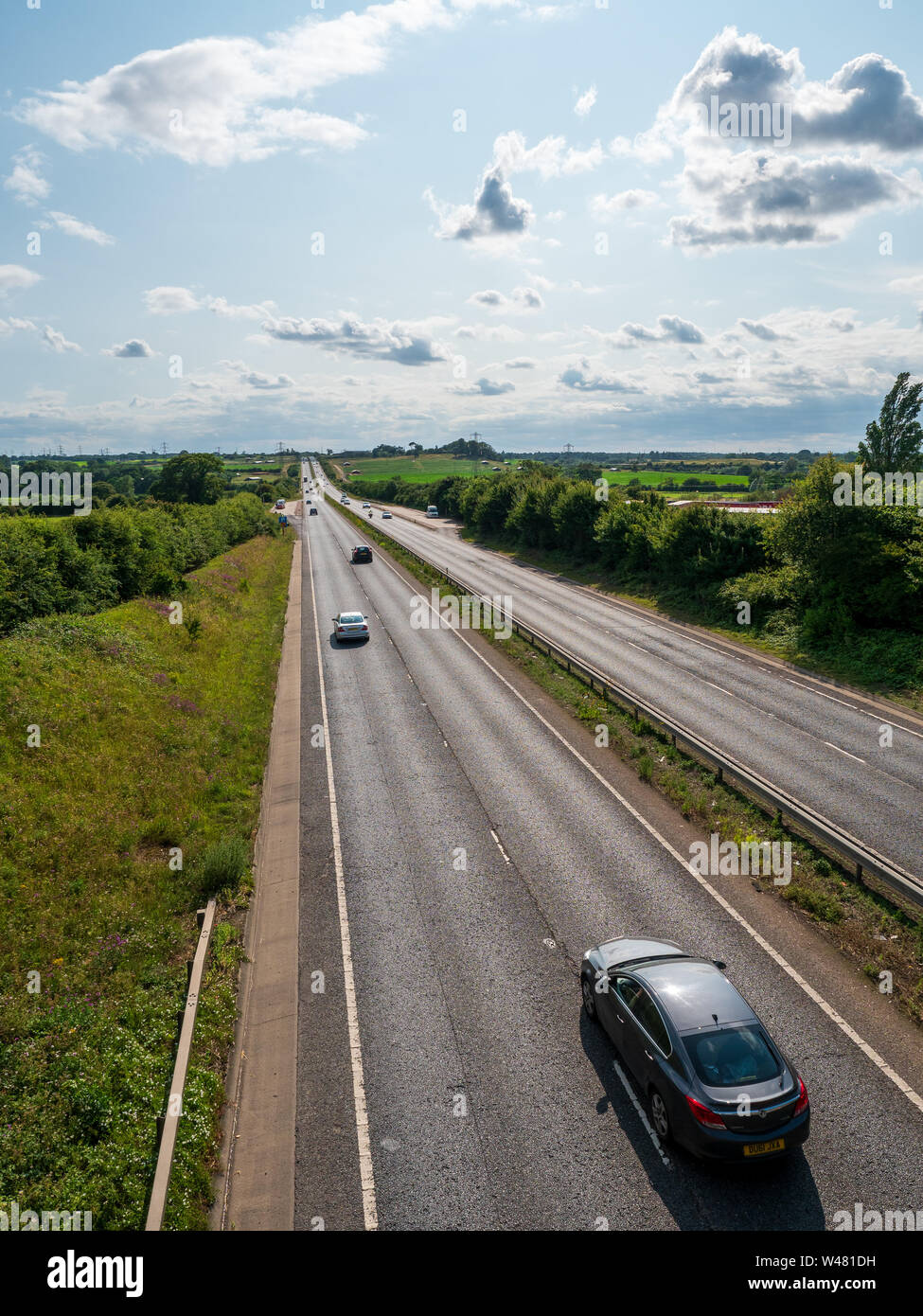 A view of the Norwich Southern bypass segment of the A47 from the stoke ...