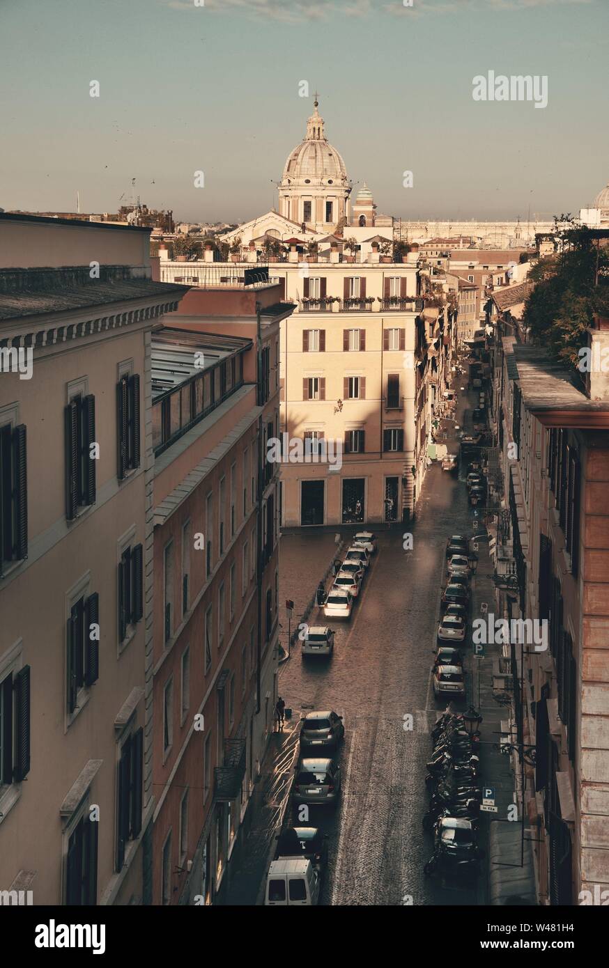 Street view in Rome, Italy Stock Photo - Alamy