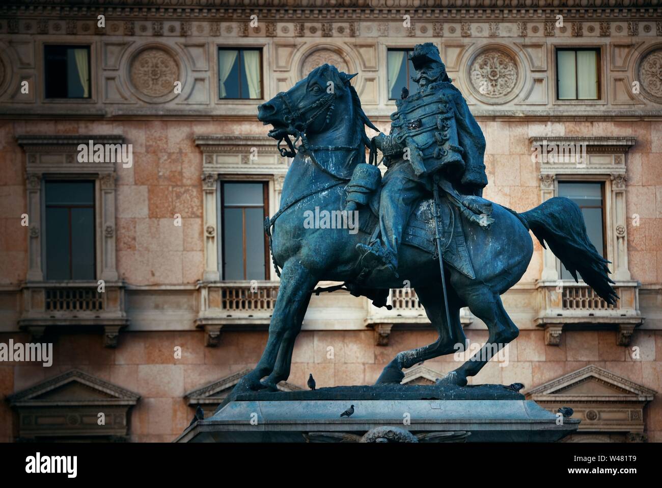The Monument to King Victor Emmanuel II at Cathedral Square or Piazza ...