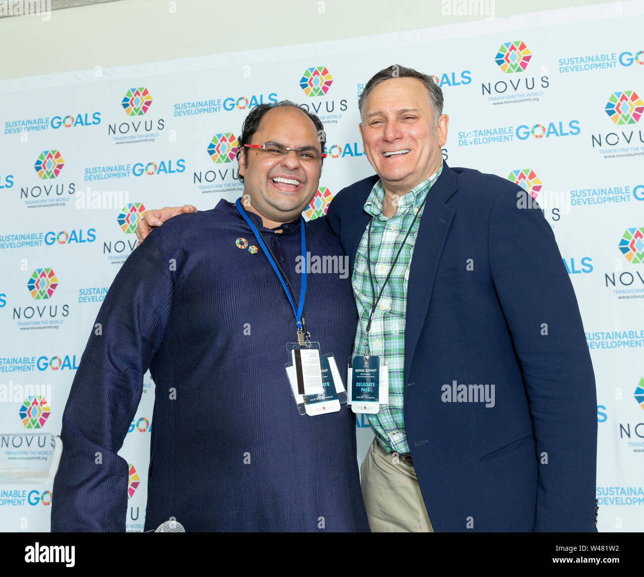 New York, NY - July 20, 2019: Kunal Sood and Craig Hatkoff attend ...