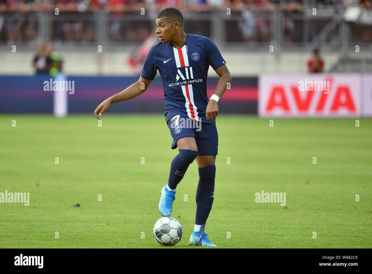 Nuremberg, Deutschland. 20th July, 2019. Kylian MBAPPE (PSG), Action ...