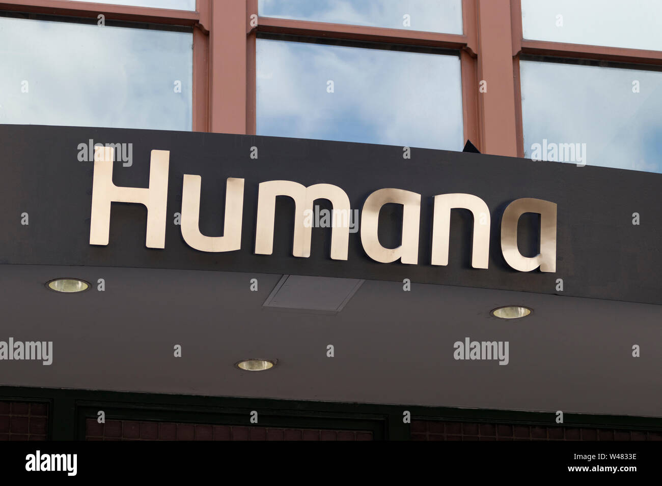 Louisville - Circa July 2019: Humana corporate headquarters. Humana ...