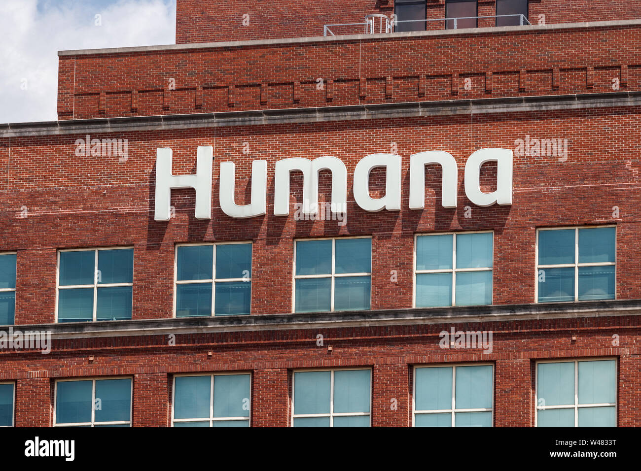 Louisville - Circa July 2019: Humana corporate headquarters. Humana ...