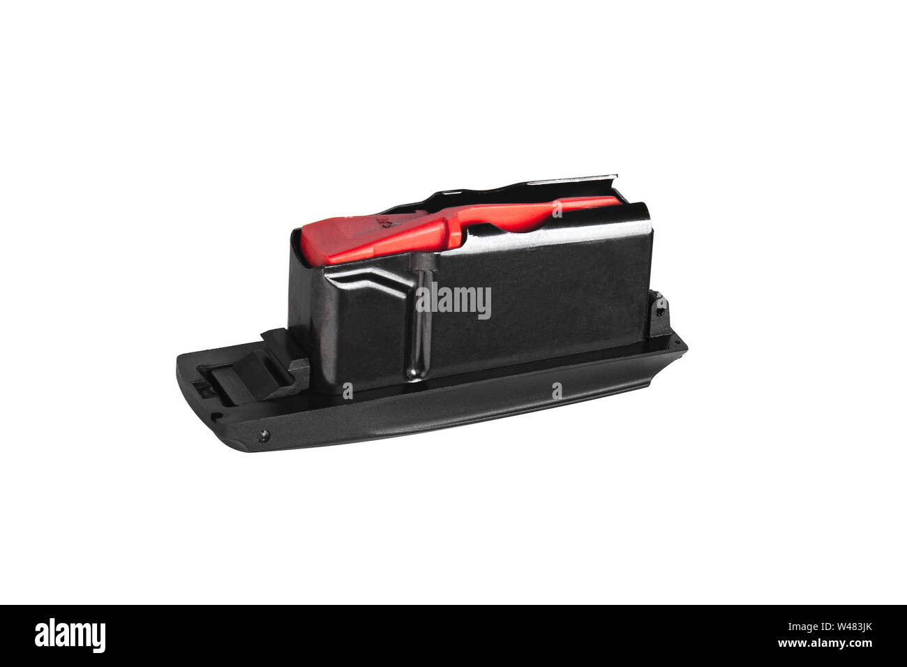 Hunting rifle magazine isolated on white background Stock Photo - Alamy