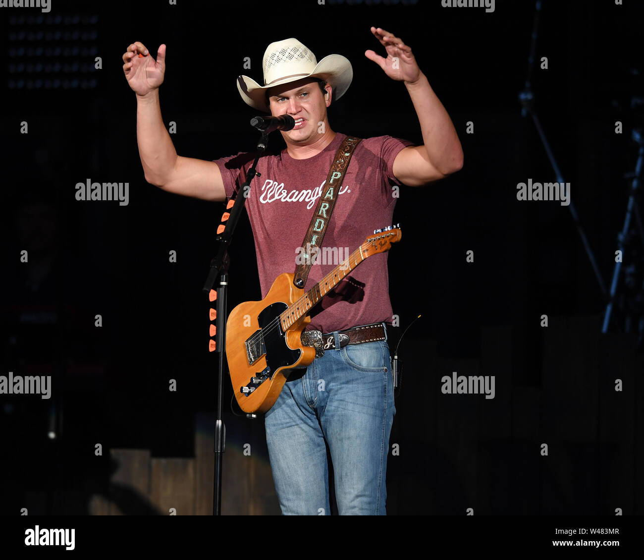 West Palm Beach, FL, USA. 19th July, 2019. John Pardi performs at The ...