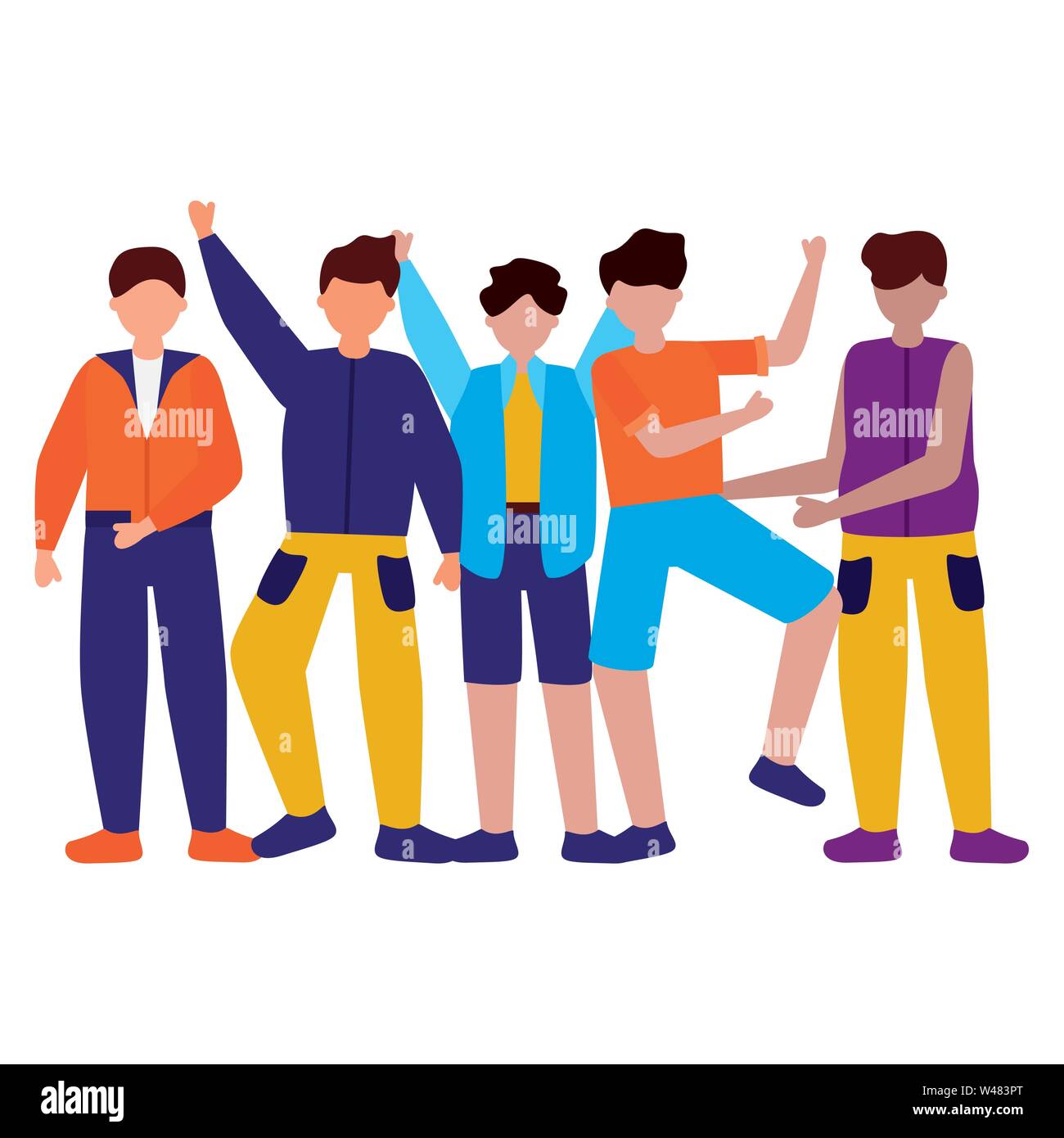 group men people celebration characters Stock Vector Image & Art - Alamy