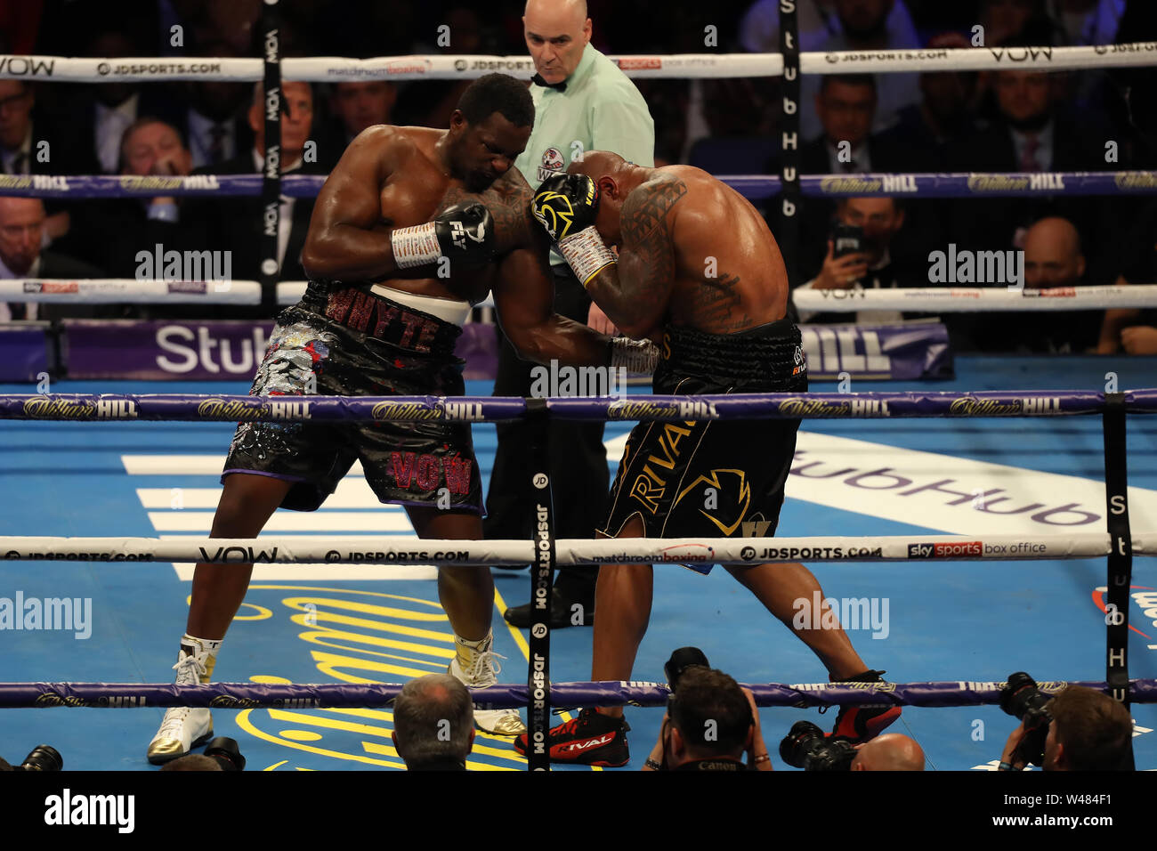 20th July 2019, The 02 Arena, London, England; Heavyweight Boxing, WBC ...