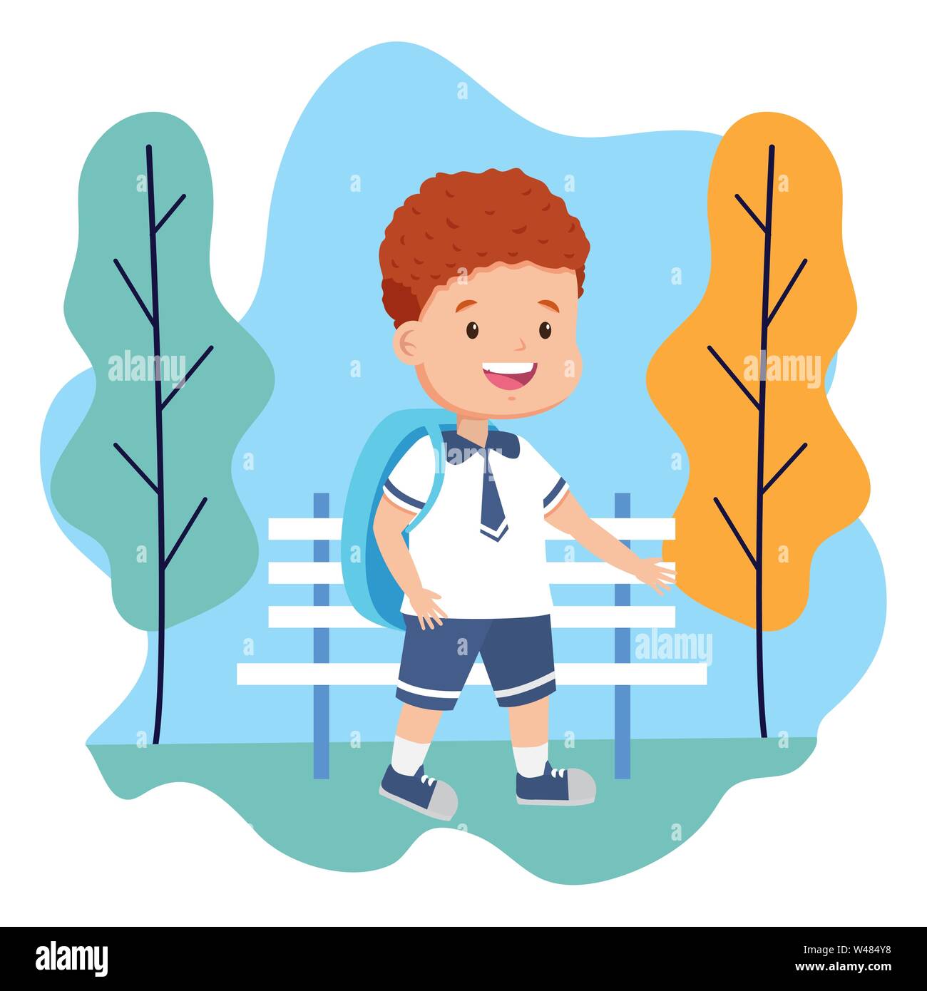 boy student back to school Stock Vector Image & Art - Alamy