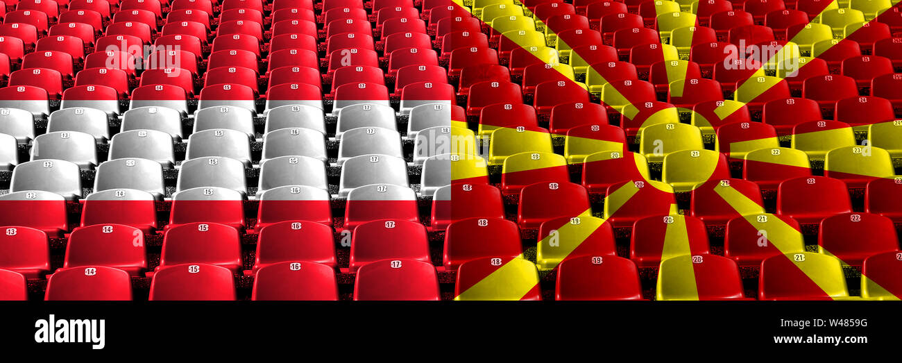 Austria, Austrian, Macedonia, Macedonian stadium seats concept ...