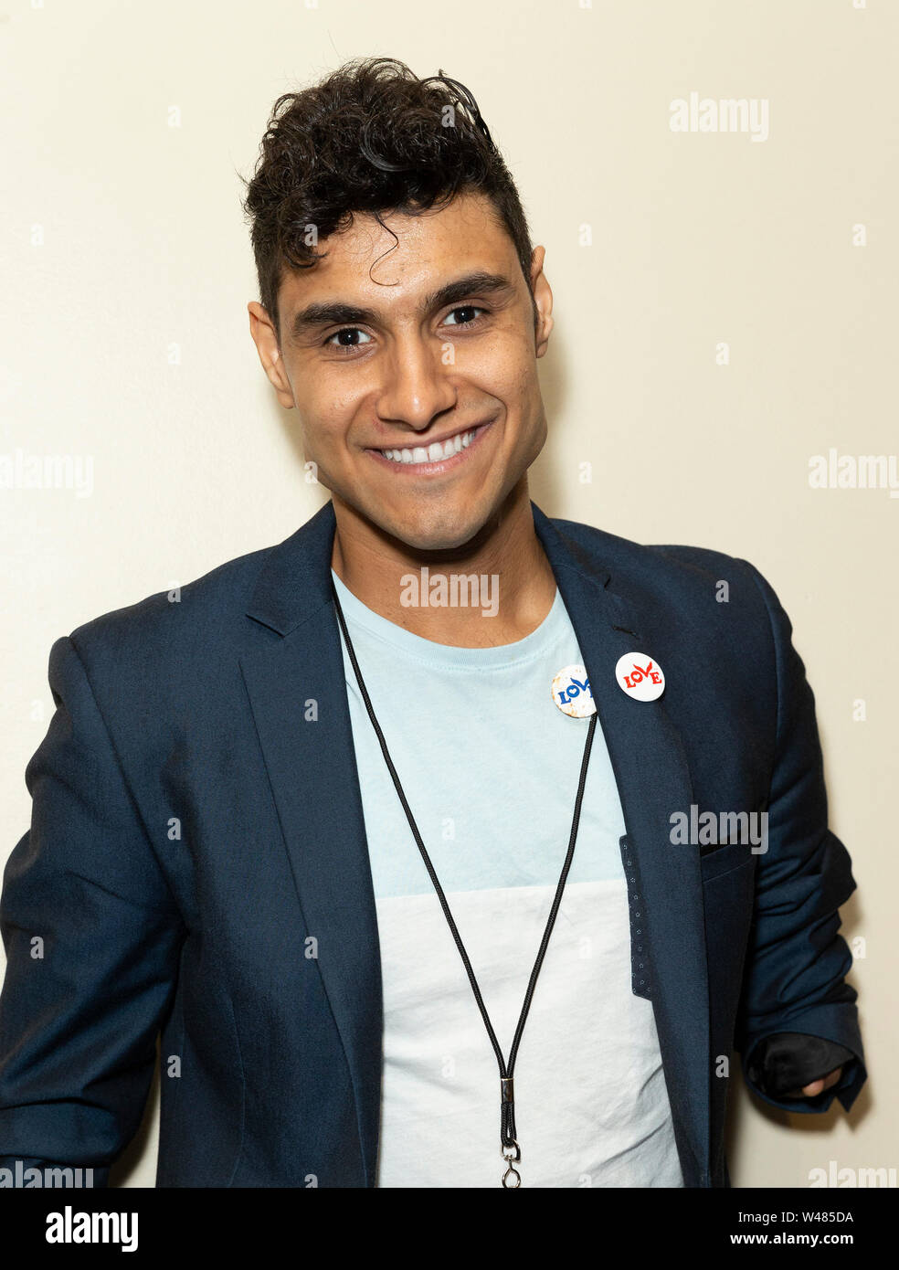New York, United States. 20th July, 2019. Singer Emmanuel Kelly attends ...