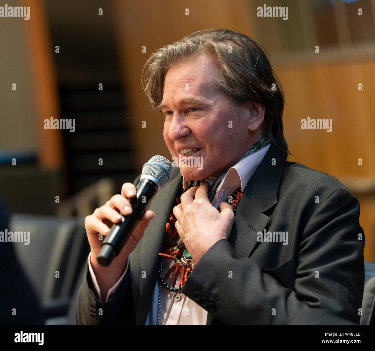 New York, United States. 20th July, 2019. Val Kilmer speaks during ...