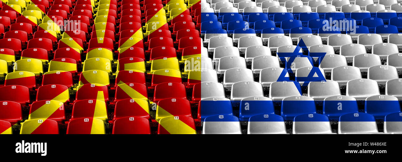 Macedonia, Macedonian, Israel, Israeli stadium seats concept. European ...