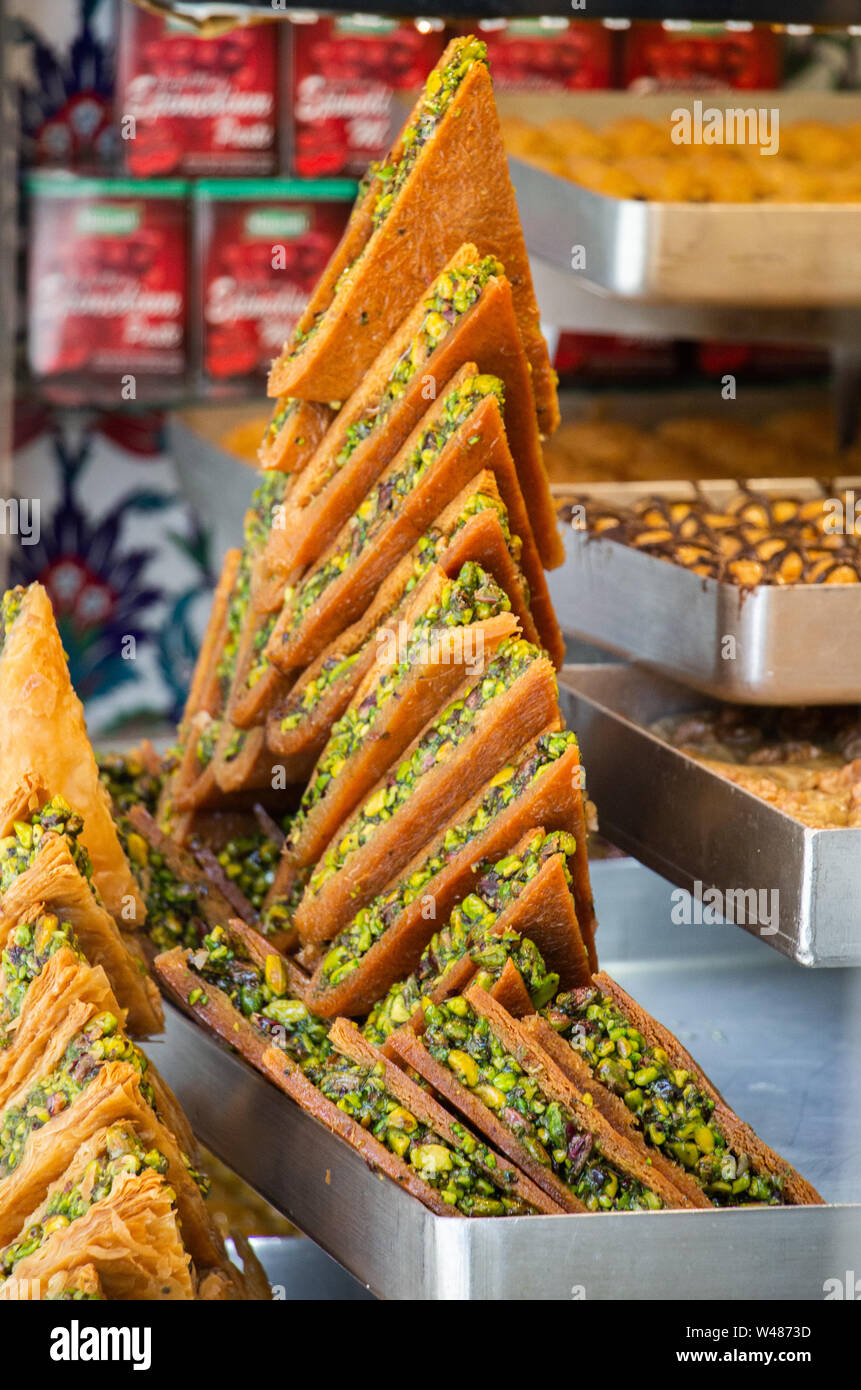 Traditional Turkish Dessert as sweet snack Stock Photo - Alamy