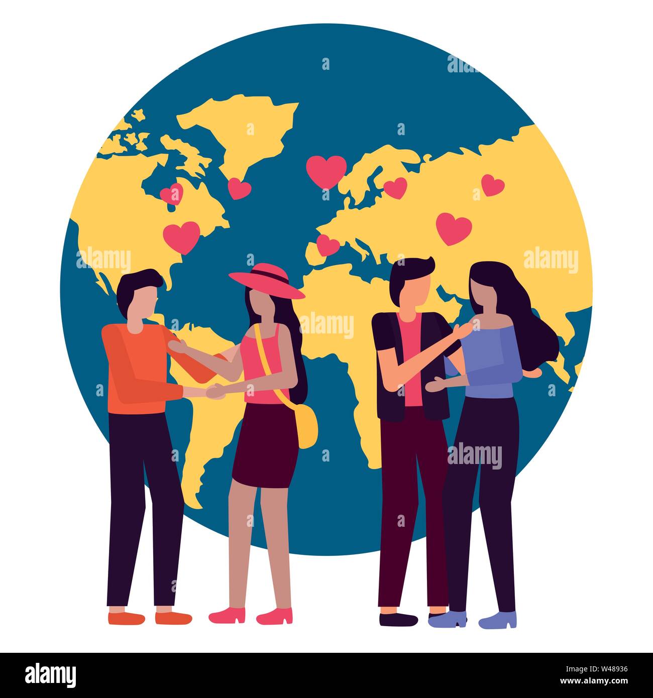 couple romantic love flat design Stock Vector Image & Art - Alamy