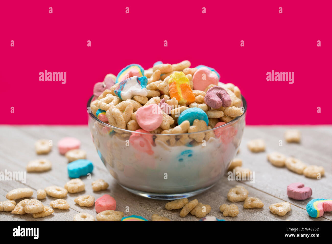 Bowl Of Lucky Charms With Milk