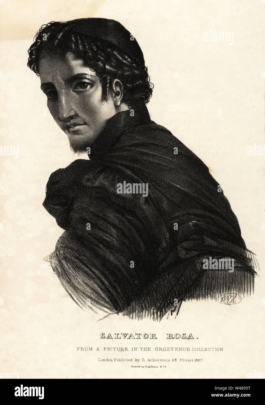 Salvator Rosa, Italian Baroque painter, 1615-1673. From a picture in ...