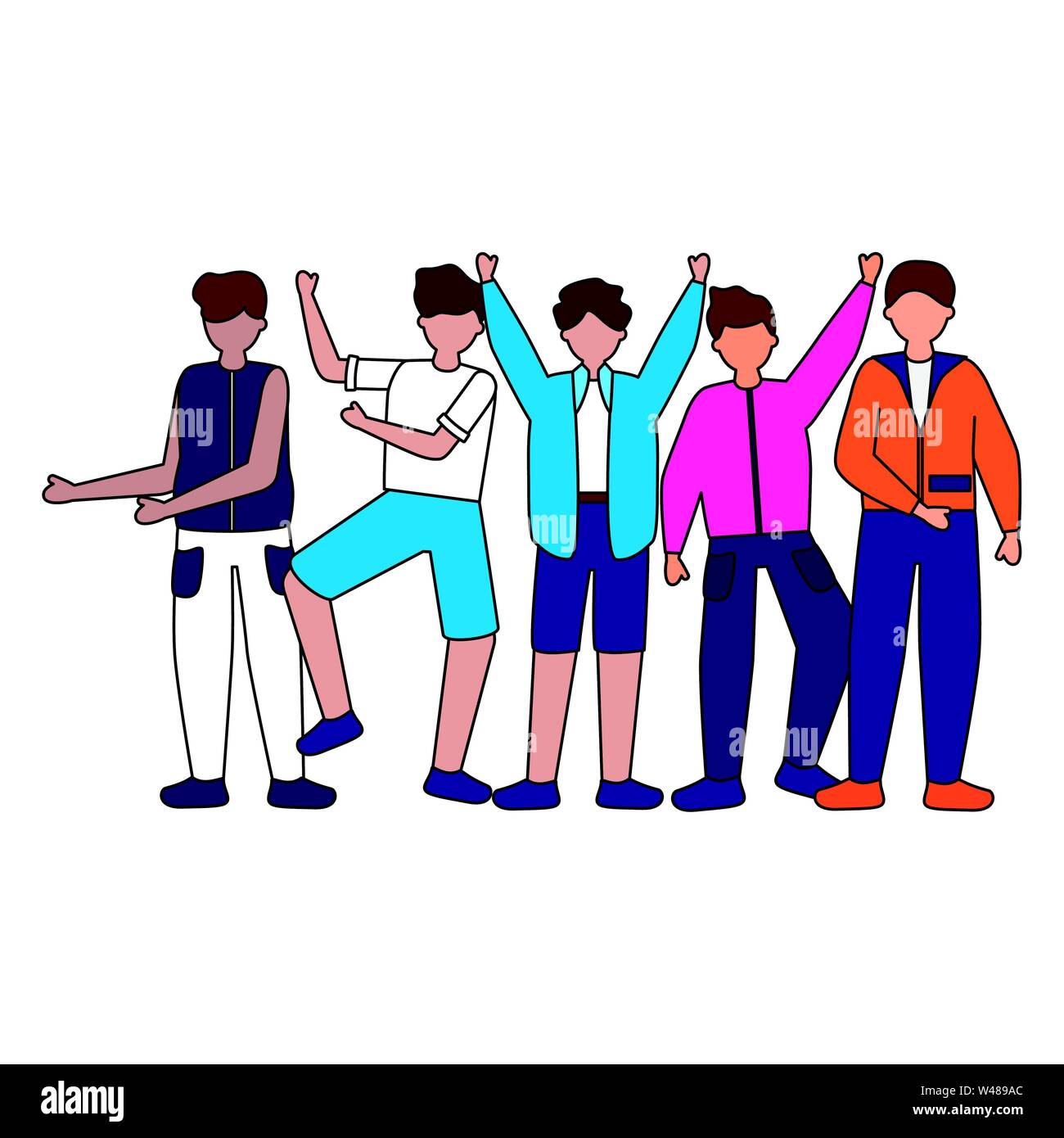 group men people celebration characters Stock Vector Image & Art - Alamy