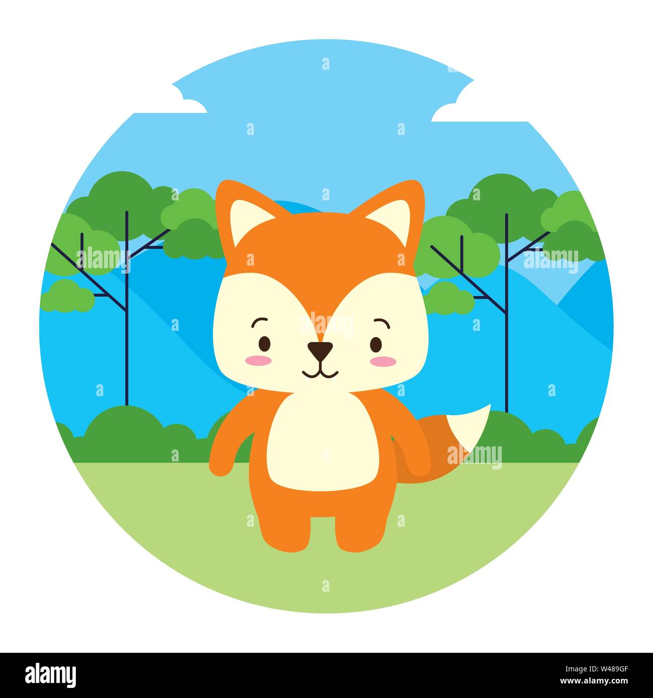 Sweden landscape winter Stock Vector Images - Alamy